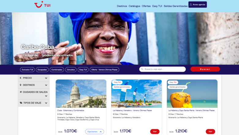 TUI Spain y la cadena hotelera Meliá Cuba, juntas en una campaña para ...